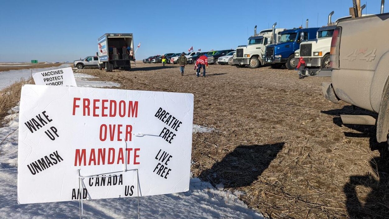 Les manifestants au poste frontalier Regway veulent que la province ...