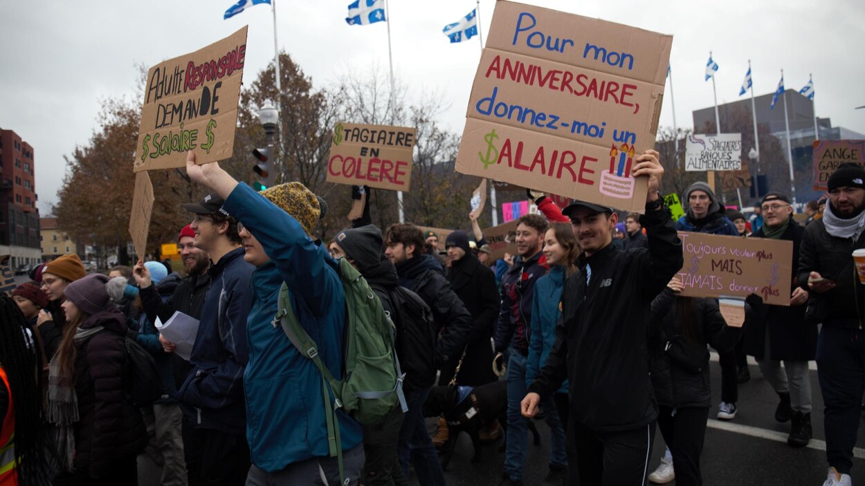 Les étudiants s’unissent pour réclamer des stages rémunérés | Radio-Canada