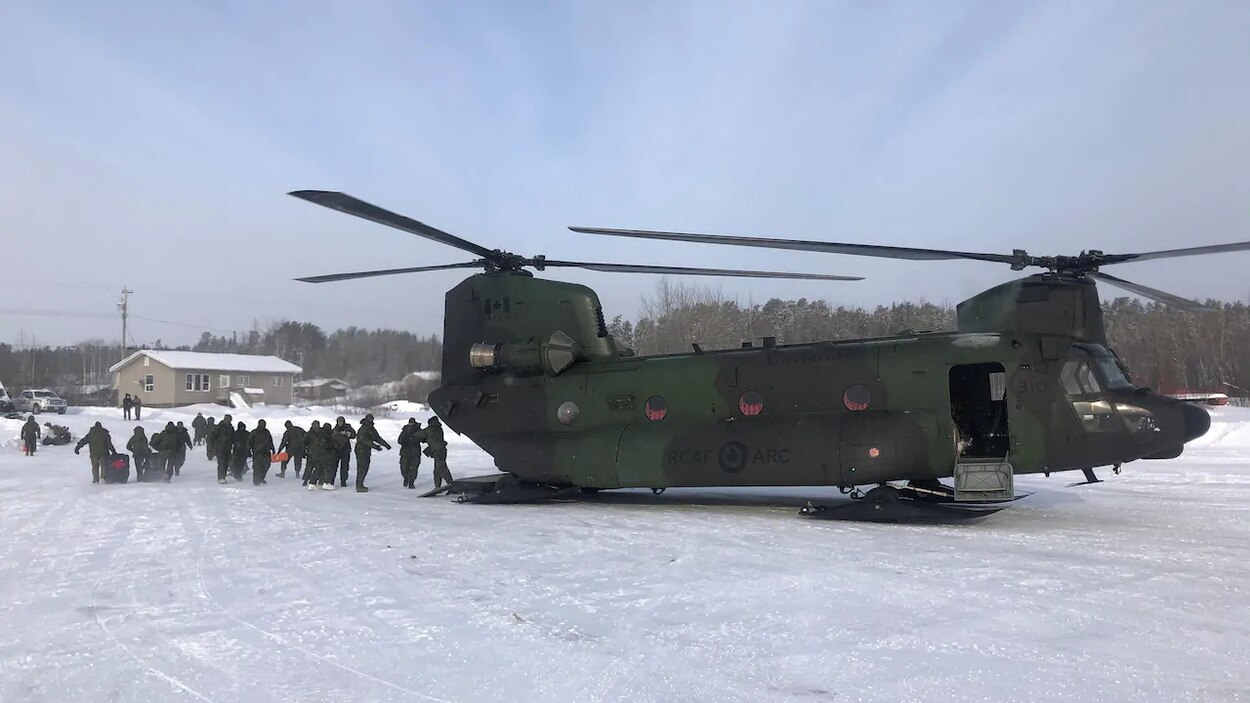 Des militaires arrivent à la Première Nation Pauingassi aux prises avec ...