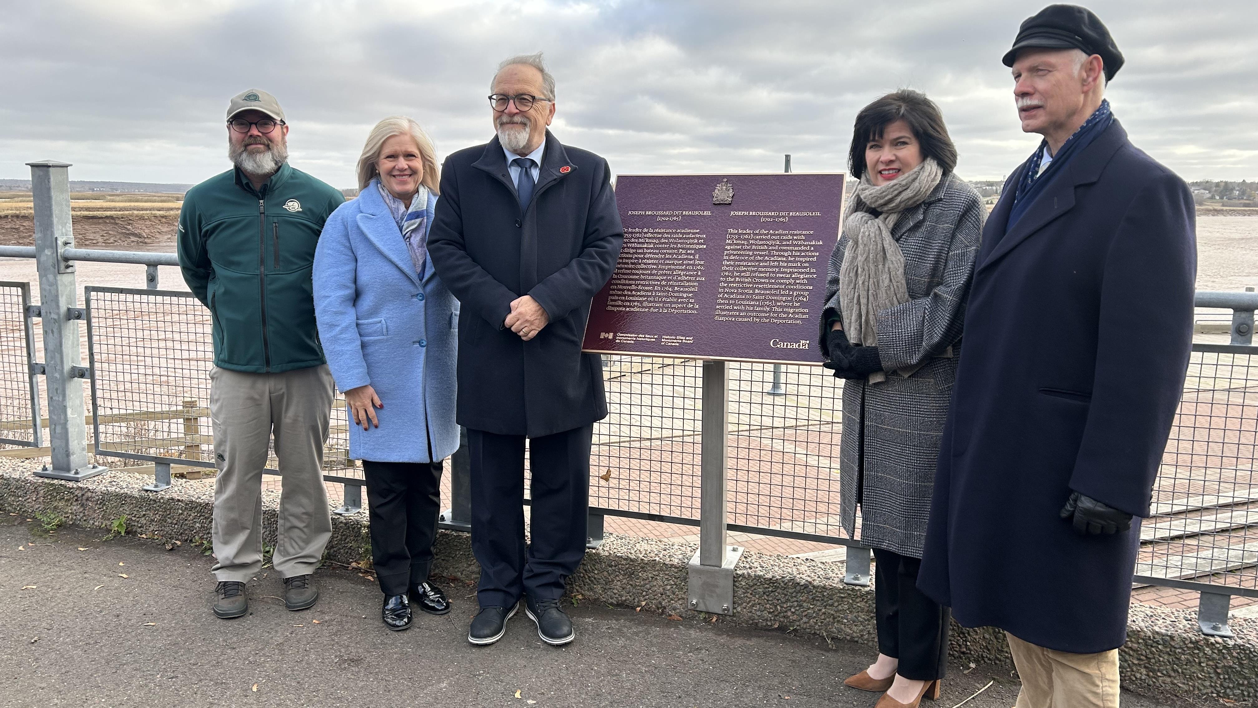 Une plaque commémorative nationale dédiée à Joseph Broussard, surnommé ...