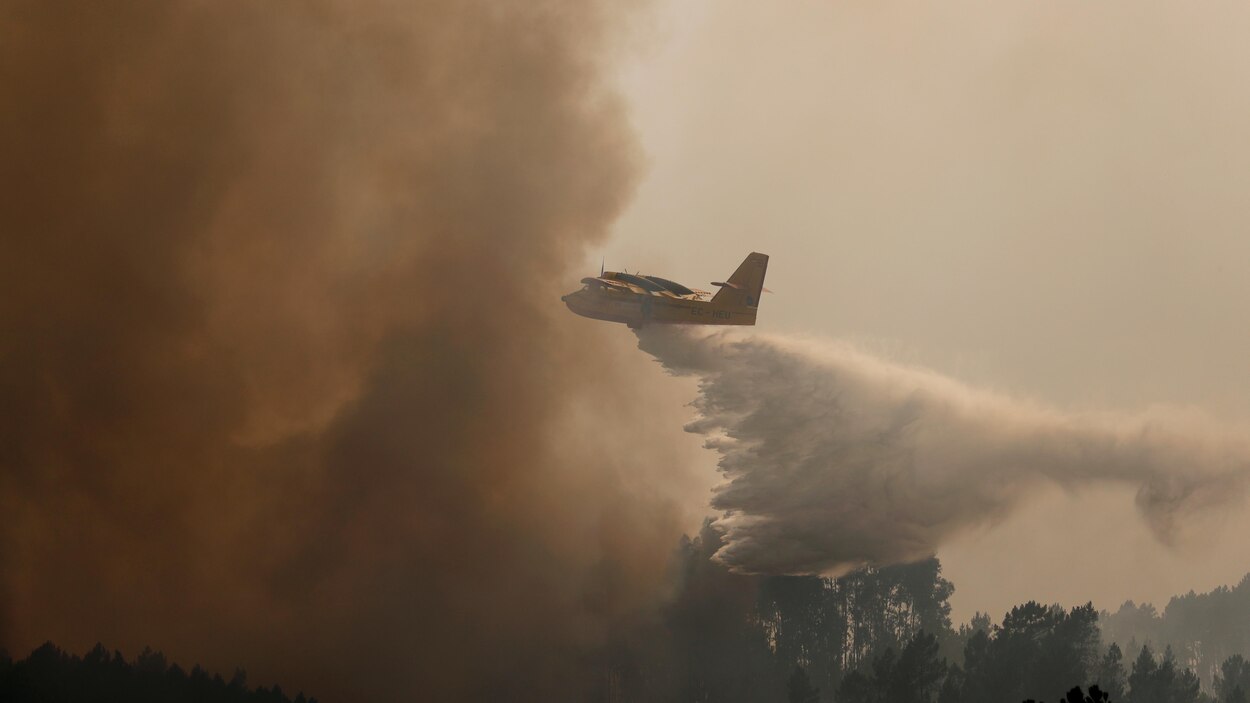 Portugal Attisés Par Le Vent Les Incendies Reprennent Radio Canada