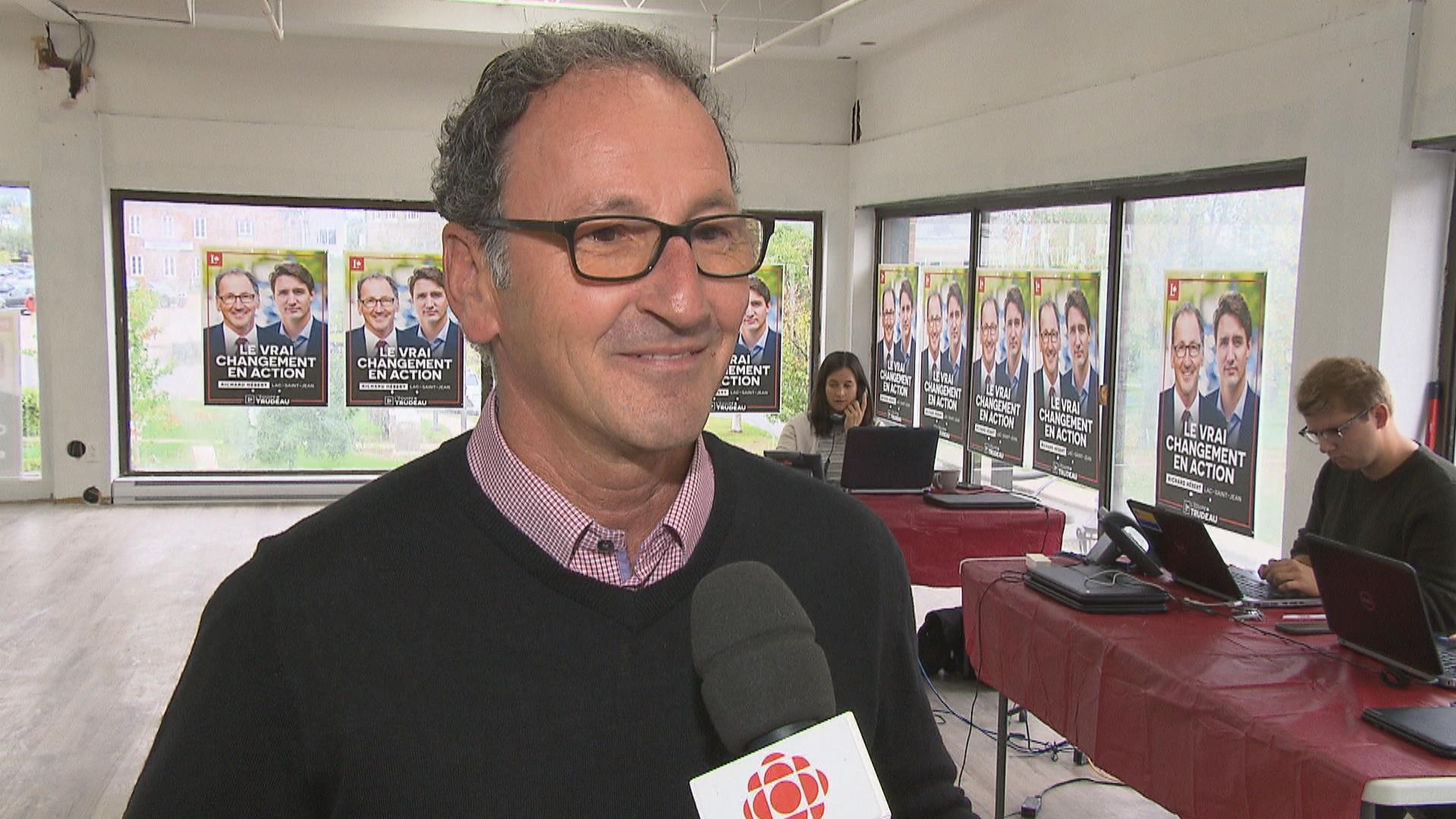 Le candidat Richard Hébert attend la visite de Justin Trudeau | OHdio ...