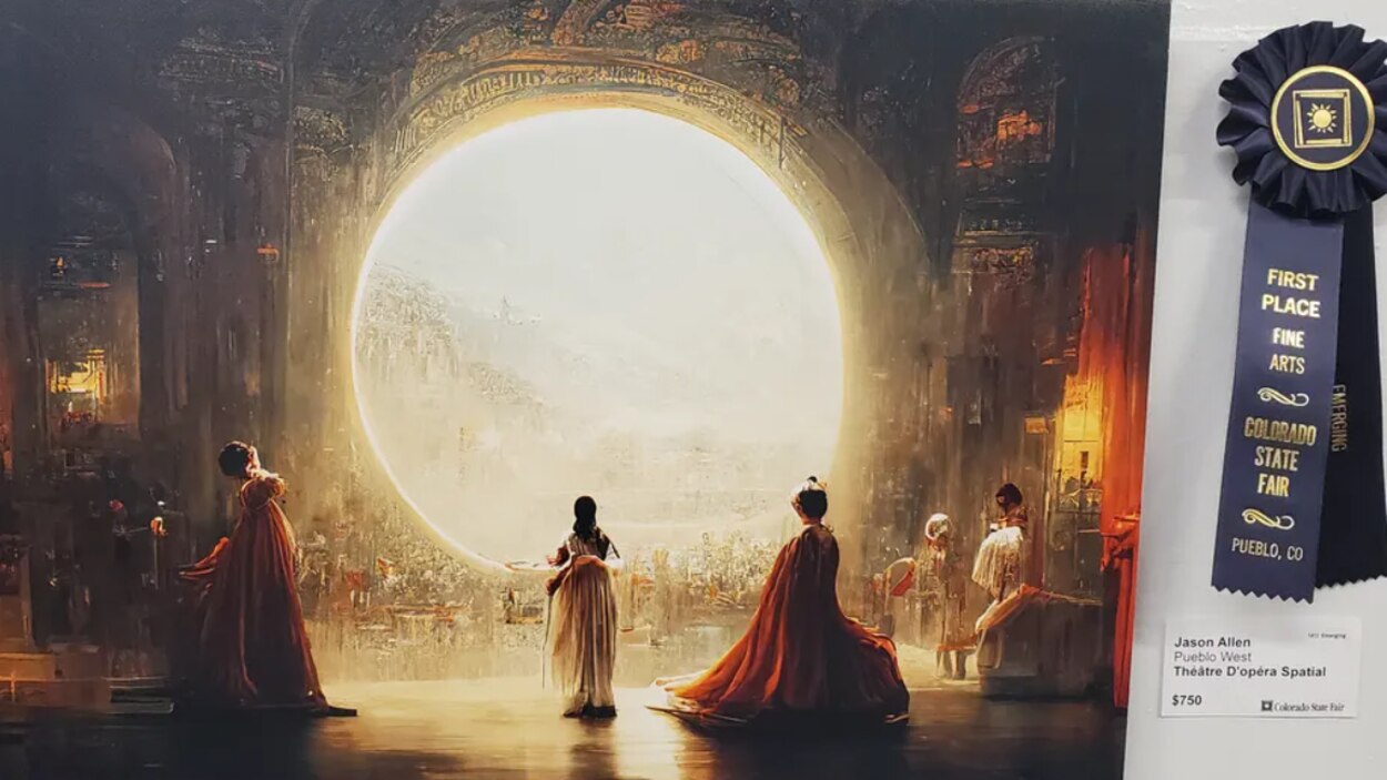 Une image créée par une intelligence artificielle remporte un concours ...