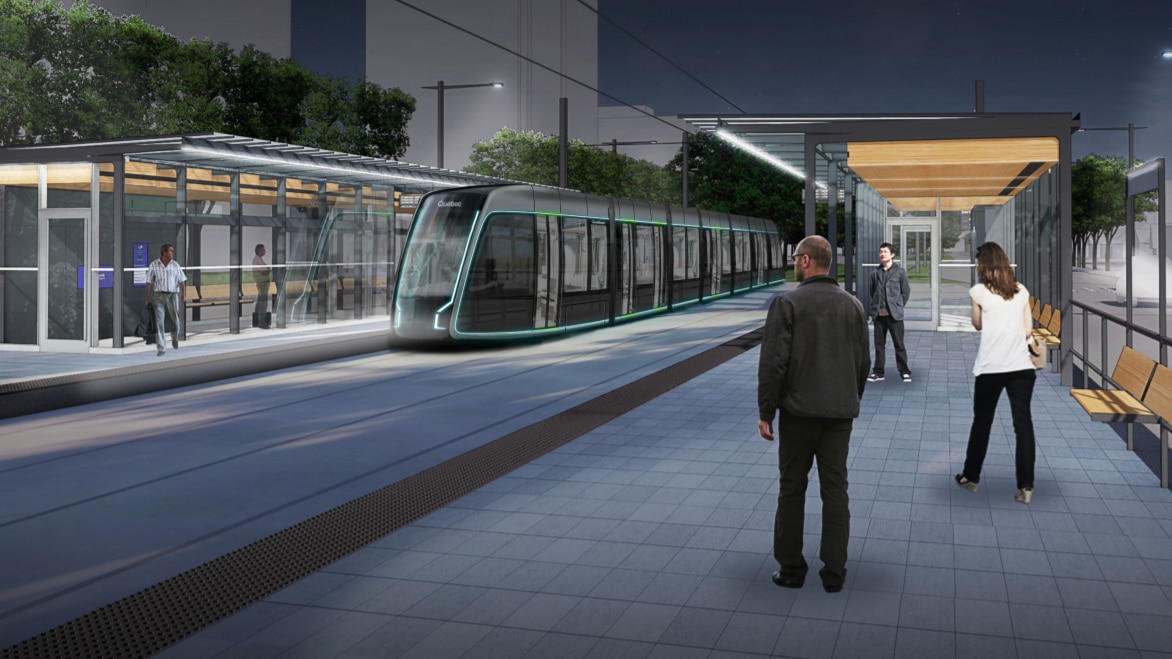 La Ville de Québec a dévoilé un nouveau design du tramway