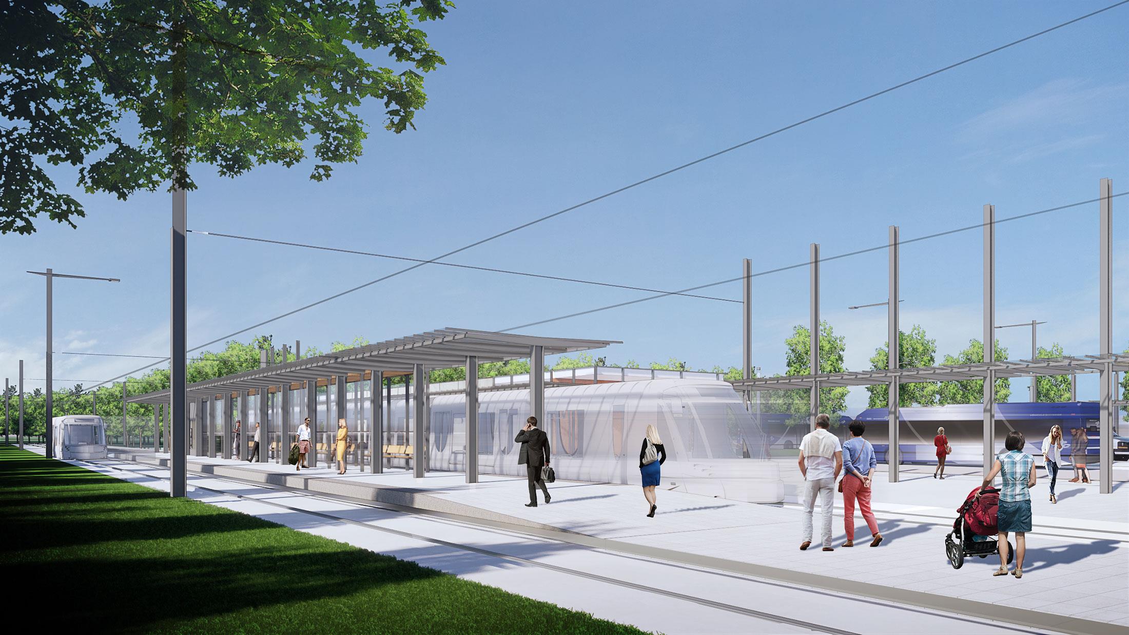 La signature architecturale des infrastructures du tramway