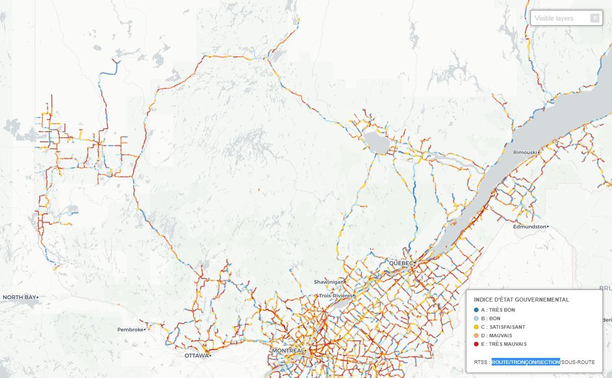 Plus de la moitié des routes provinciales de l'Estrie en mauvais état ...