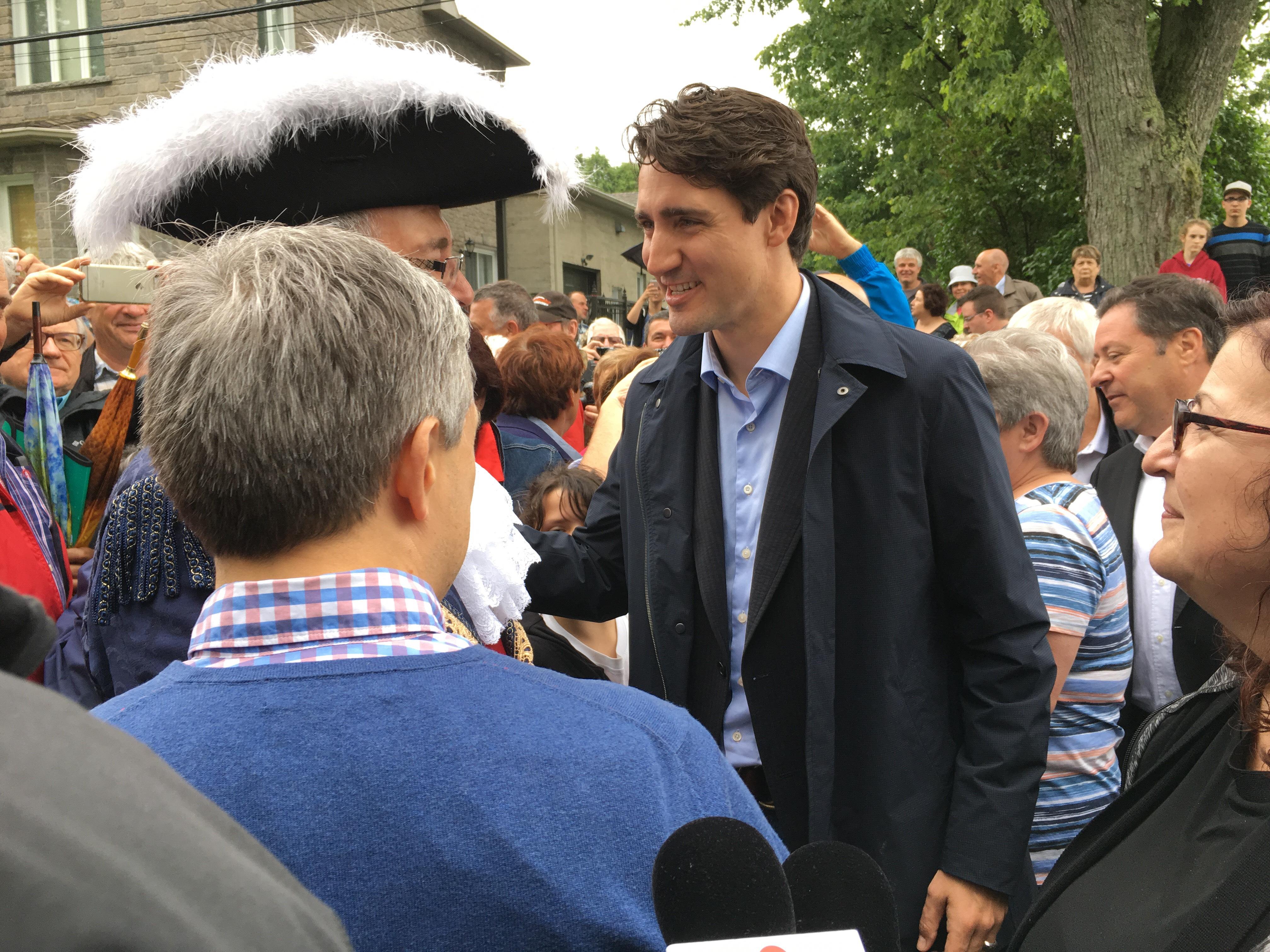 Justin Trudeau en Mauricie pour la Saint-Jean | Radio-Canada.ca