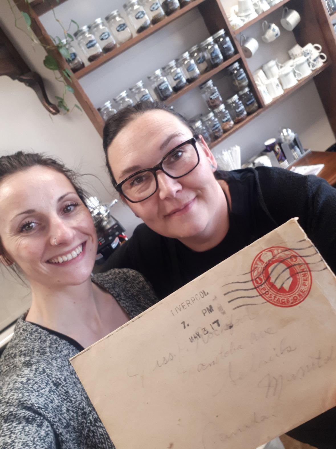 Les descendants de l'auteur d'une lettre écrite il y a 102 ans ...