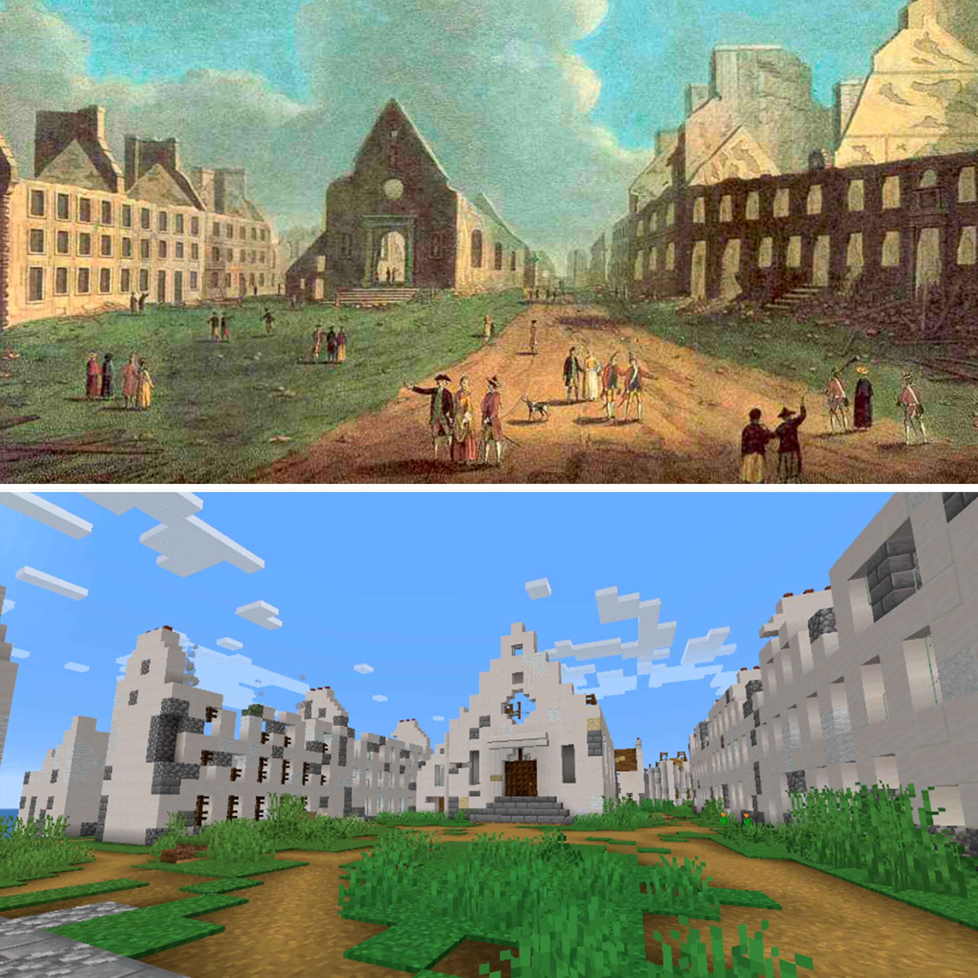 Revivre le siège de Québec grâce à Minecraft | Radio-Canada.ca