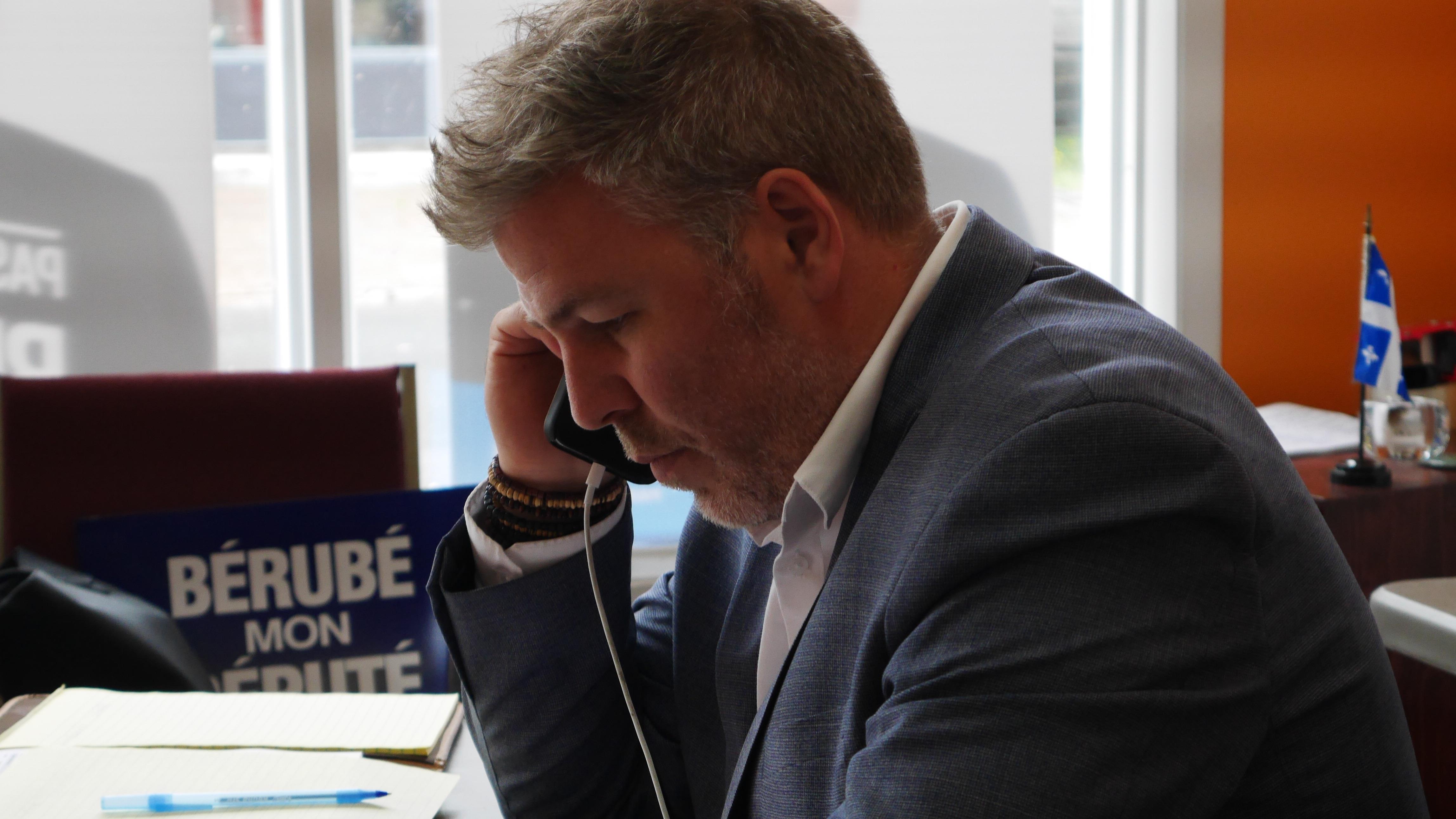 Une journée dans la campagne électorale de Pascal Bérubé, candidat du ...