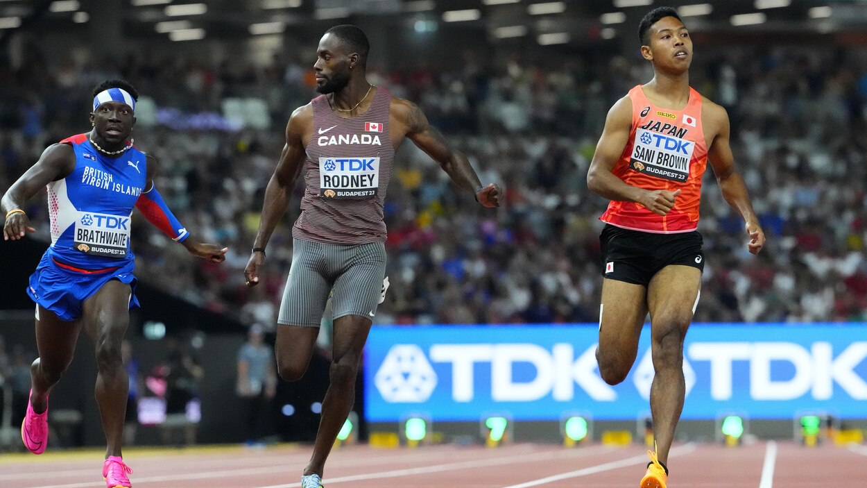 Brendon Rodney qualifié pour les demi-finales du 100 m | Radio-Canada