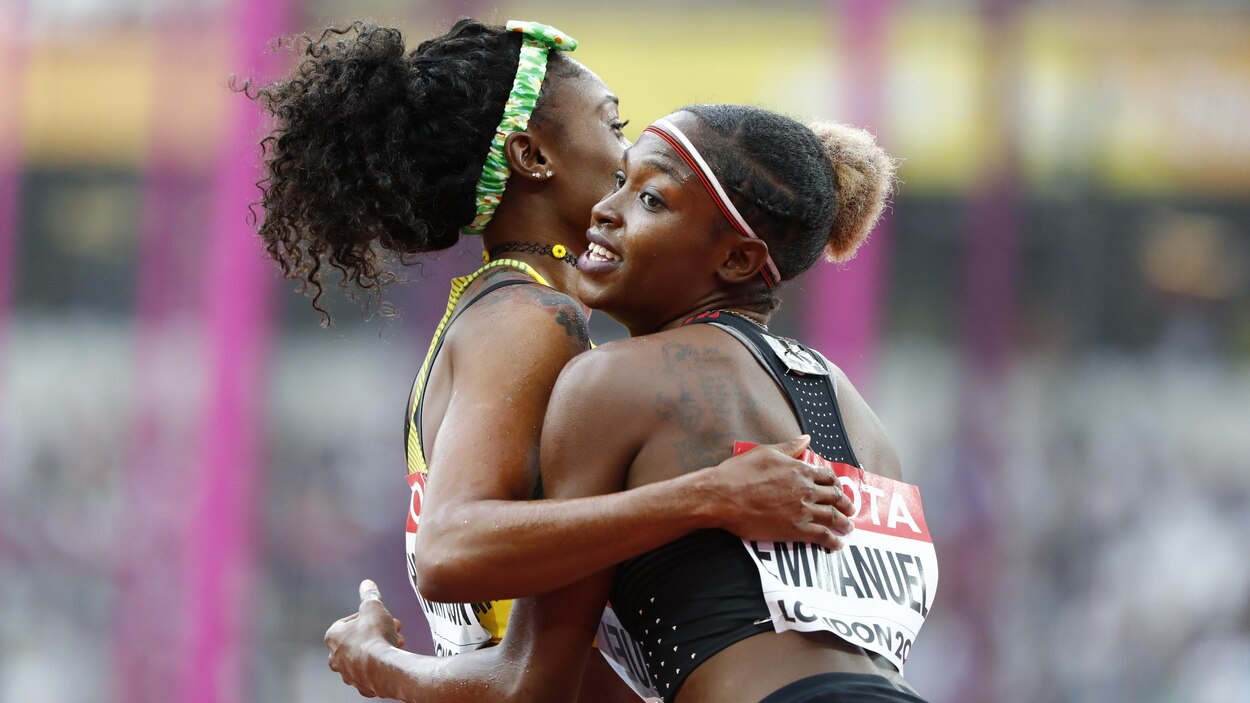 Crystal Emmanuel en demi-finale du 100 m | Radio-Canada