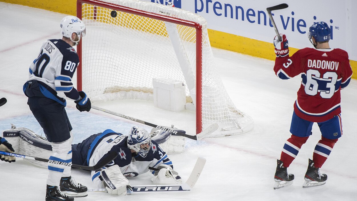 Dadonov et le Canadien surprennent les Jets | Radio-Canada