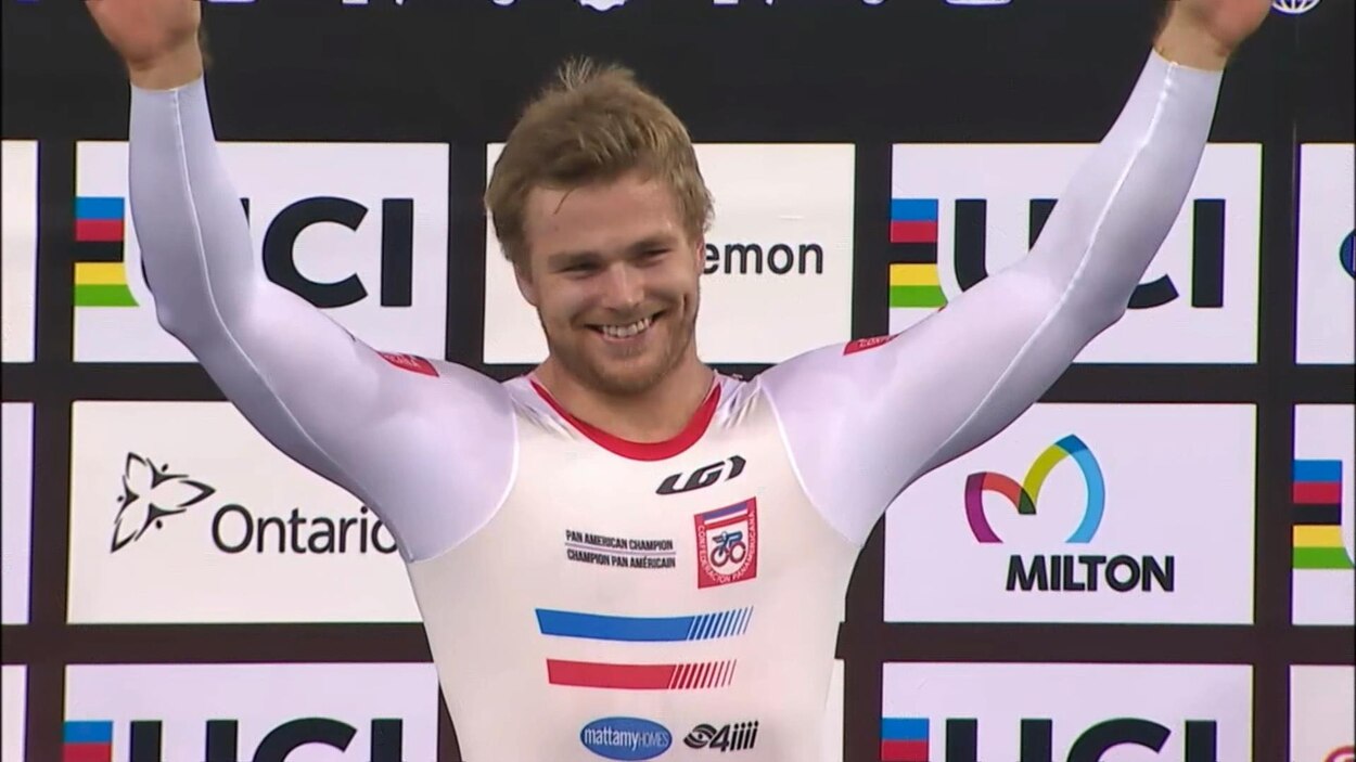 Hugo Barrette remporte l'argent au keirin à Milton | Radio-Canada