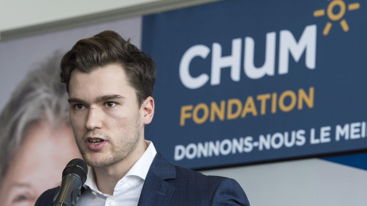Jonathan Drouin devient ambassadeur de la Fondation du CHUM | Radio-Canada