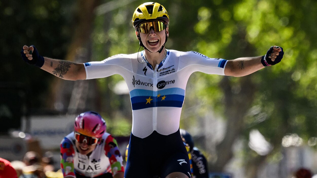 Wiebes remporte la 3e étape, Kopecky reste en jaune au Tour de France féminin | Radio-Canada