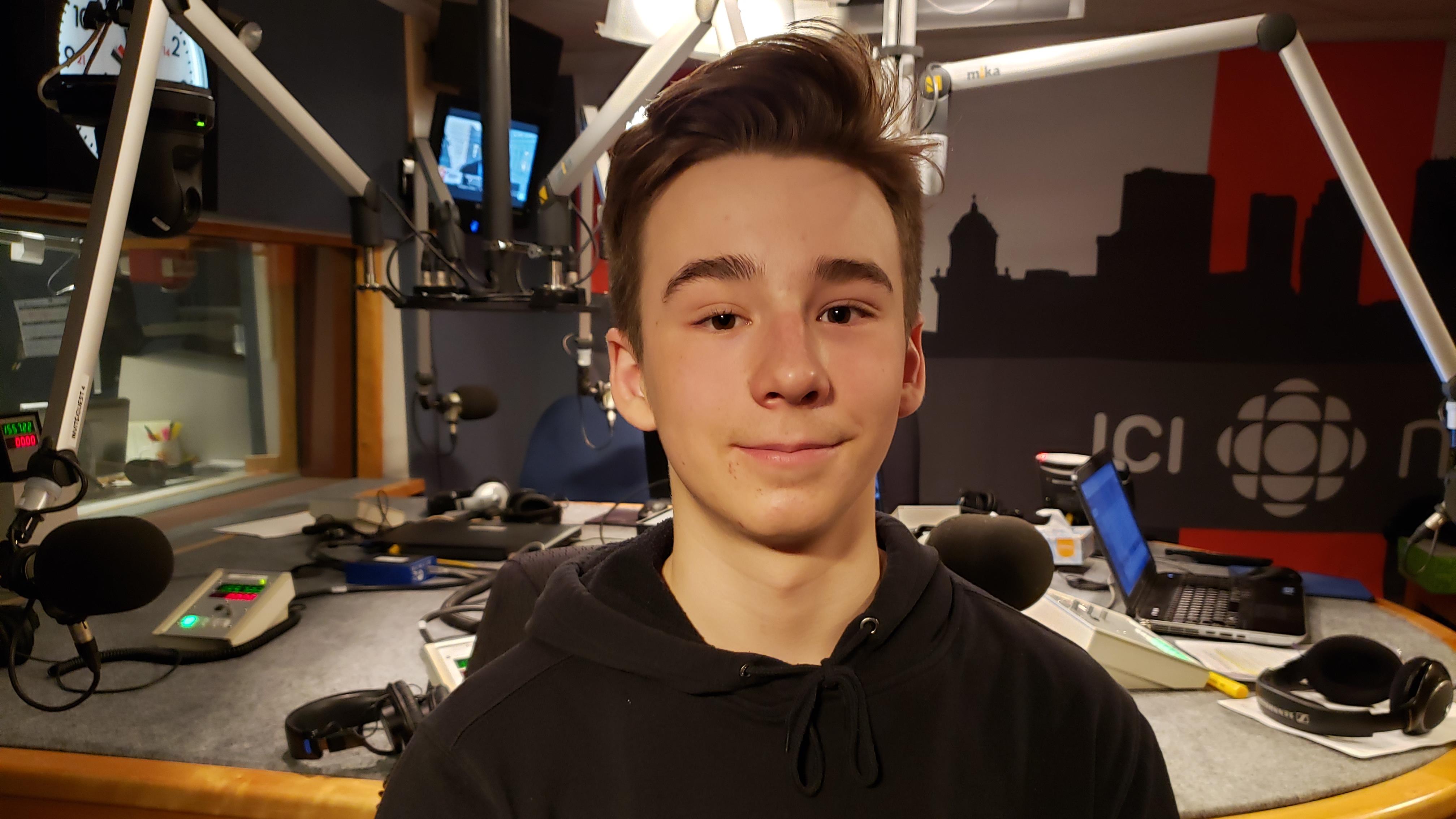Raphaël Boutroy à fond dans le ski