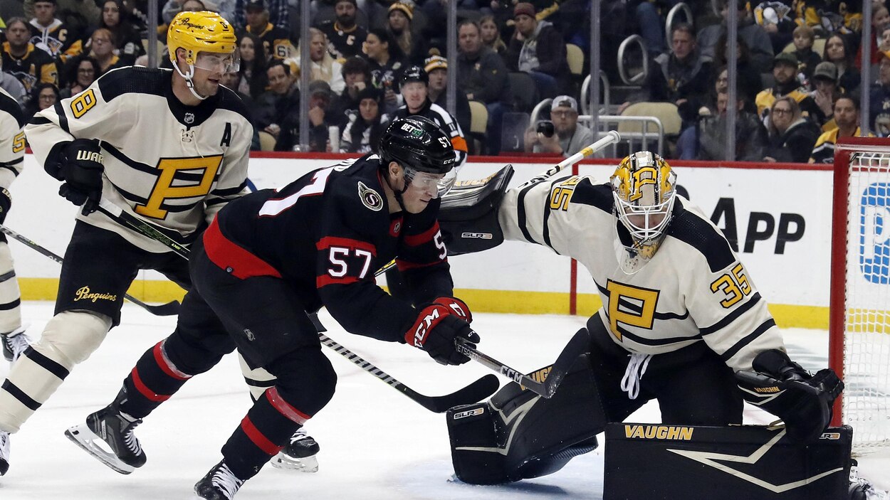 Jarry stoppe 46 tirs et les Penguins l’emportent sur les Sénateurs ...