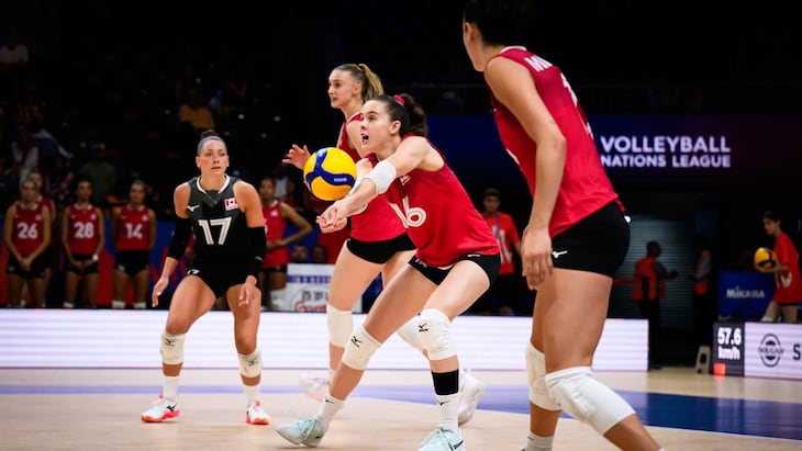 Ligue des nations de volleyball (F) : Canada c. Allemagne