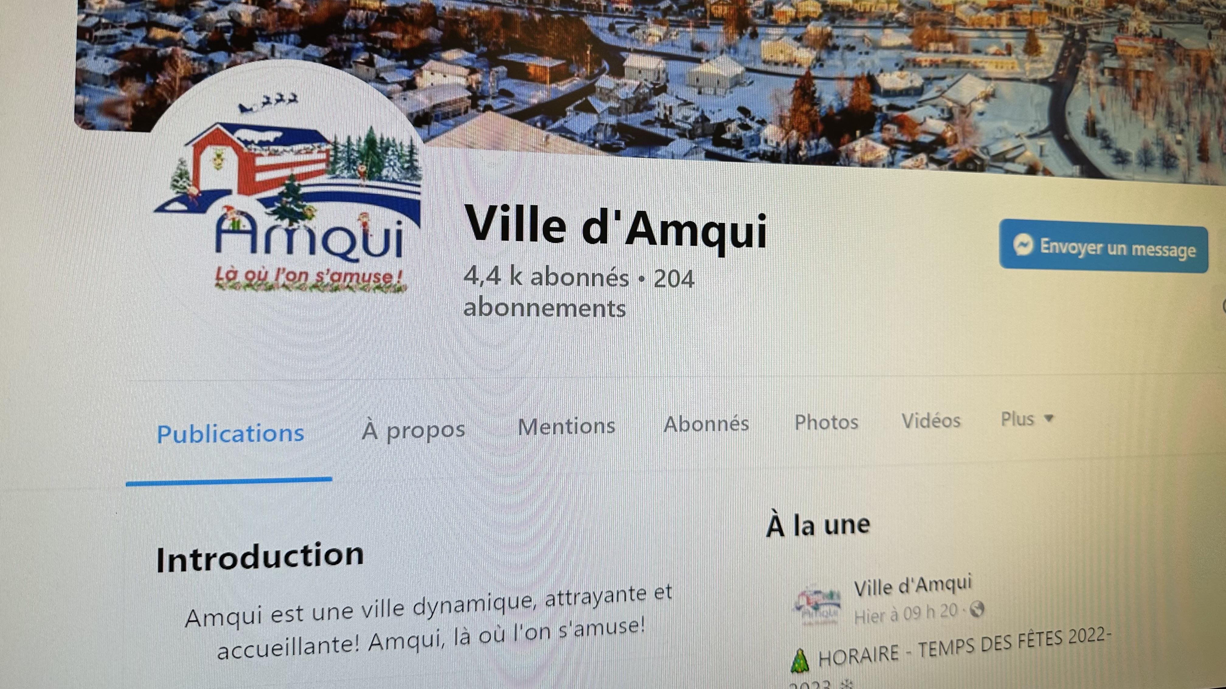 Qui se cache derrière les réseaux sociaux de la Ville d'Amqui? | OHdio ...