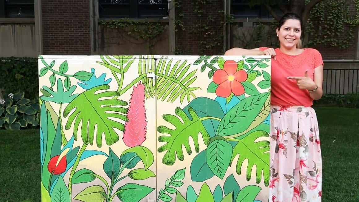 Andrea Rodriguez sur son projet pour Bell Box Murals | OHdio | Radio-Canada