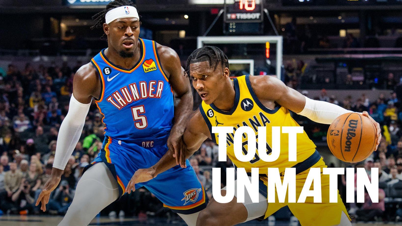 Benedict Mathurin et Luguentz Dort, joueurs de la NBA et modèles pour ...