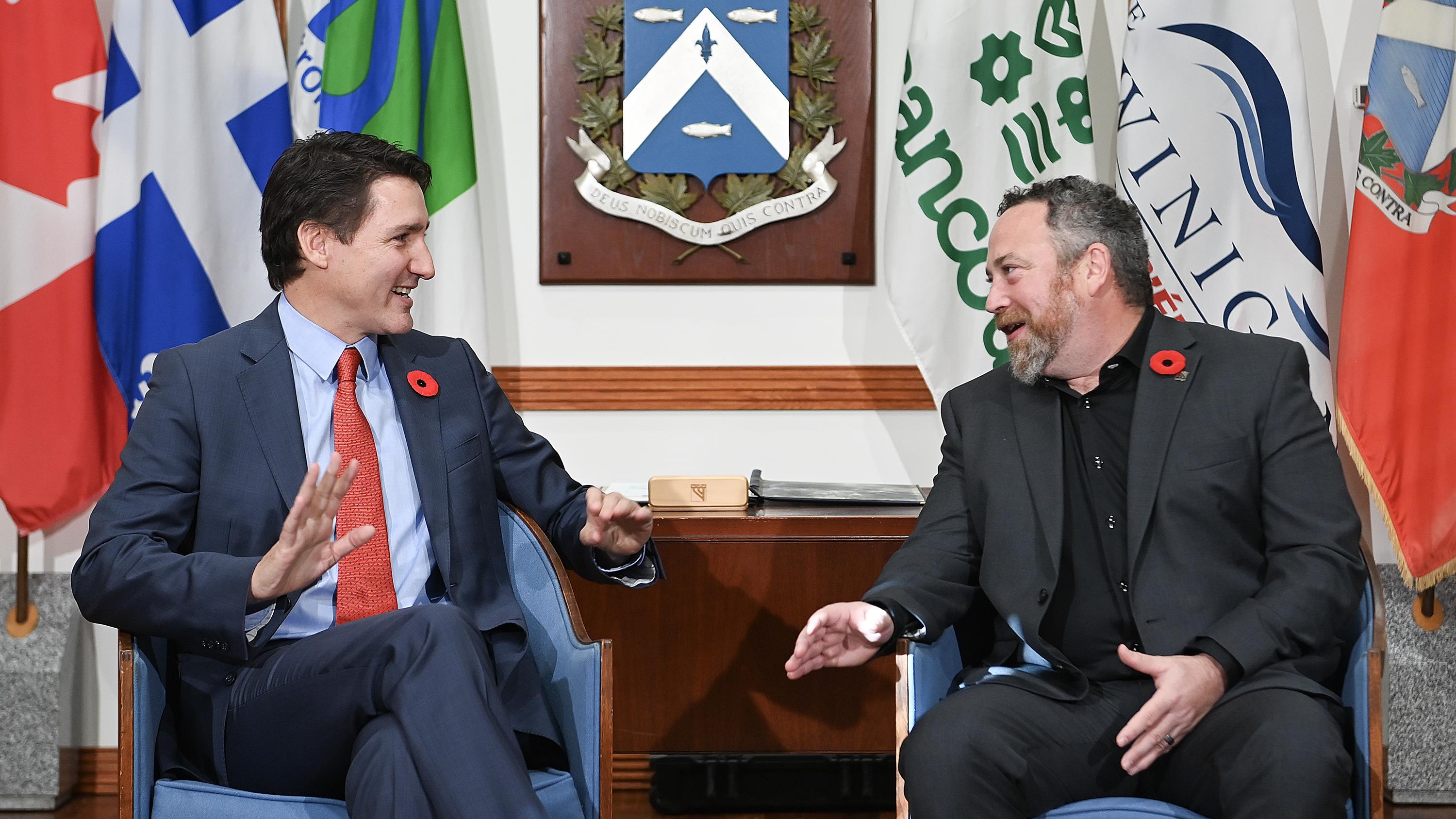 Le maire de Trois-Rivières a rencontré Justin Trudeau | OHdio | Radio ...