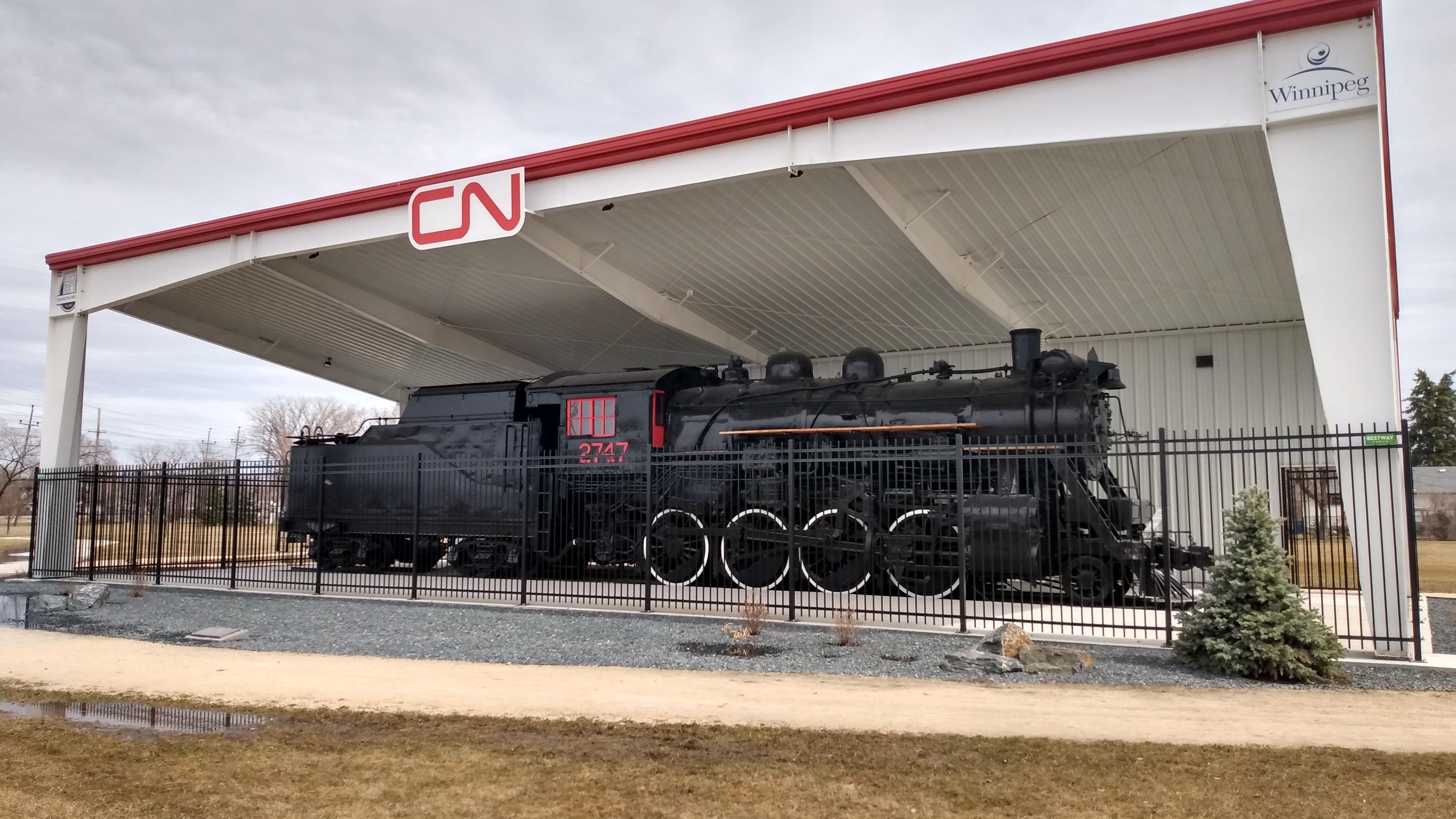 La locomotive du Musée de Transcona à l’abri des intempéries | OHdio ...
