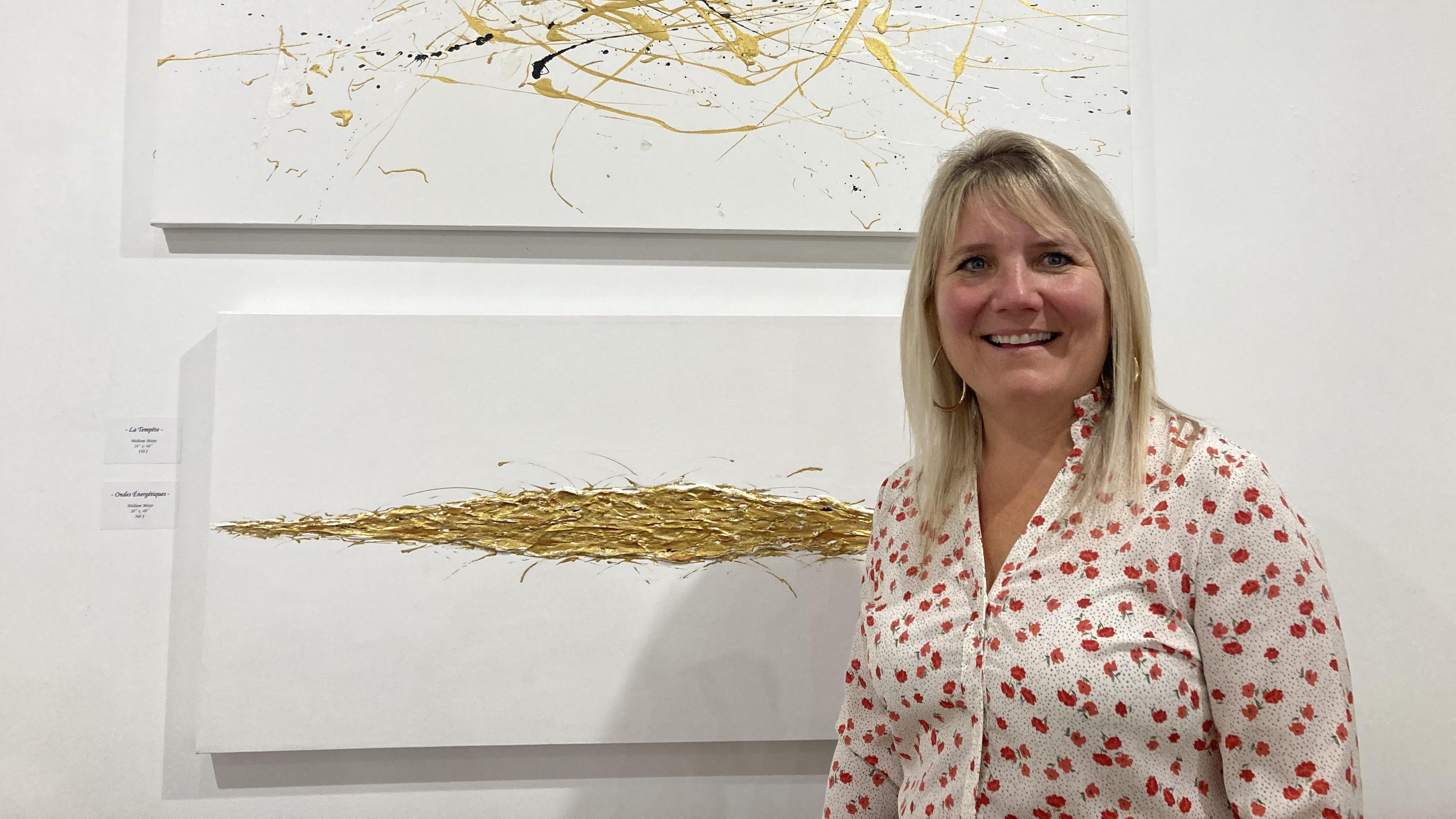 Un premier vernissage pour Nancy Gilbert à Rouyn-Noranda | OHdio | Radio-Canada