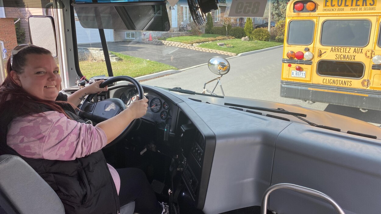 Manon Pilon, conductrice d'autobus scolaire | Info | Radio-Canada