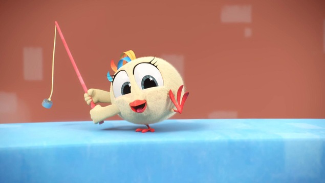 video | T'es où Chicky? | Épisode | Le jeu de pêche à la ligne | ICI ...